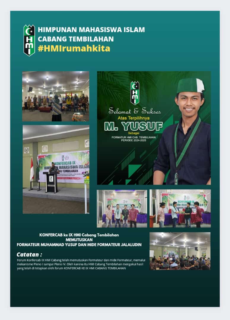 Jusman Terpilih Sebagai Formateur/Ketua Umum Periode 2024-2025, Koordinator SC Konfercab ke IX ...