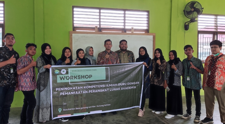 Sosialisasi i-Pusnas Oleh Mahasiswa Kukerta UNRI Guna Mempermudah Guru Mendapatkan Buku Panduan ...